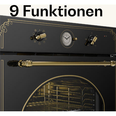 Klarstein Victoria - Elektrobackofen, Einbauofen mit 9 Funktionen,Timer ...