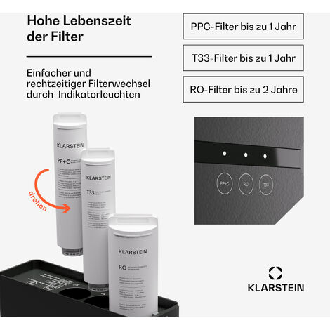 Klarstein Klarstein Osmose-Wasserfilter-System für Umkehrosmose, 600GPD ...