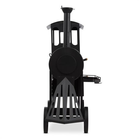 Dampflok Smoker Grill 3 mm Stahl schwarz