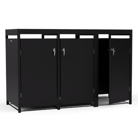 Elegantes Mulltonnenbox 3x 120 Liter Fotos