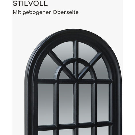 Antic by Casa Chic - Französischer Fensterspiegel - 46x86 cm - Fester ...