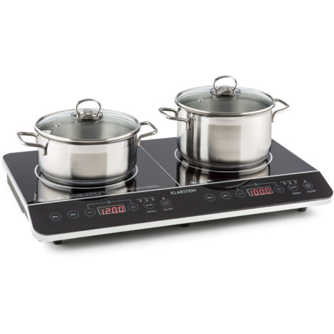 Klarstein Induction Hob, 3400W Electric Hob Induction Cooker, 2 Ring ...