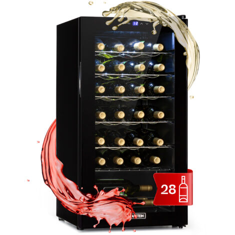 Klarstein Free-standing Wine Cooler Fridge, Single Zone Wine Fridge ...