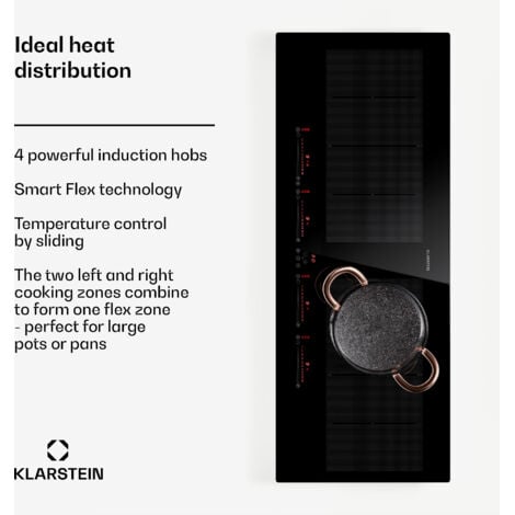 Klarstein Ceramic Hob Cooktops, 4 Zone Electric Cooker Hob, Energy ...