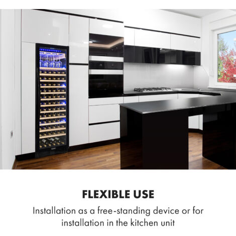 Klarstein Built-In Wine Cooler Fridge, Single Zone Wine Fridge with ...