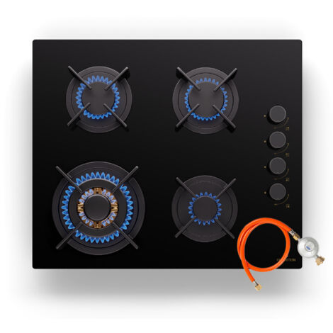 Klarstein Gas Cooker, 4 Burners Gas Hob, 8800W Built In Four Ring ...