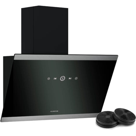 Klarstein FlashLine Cooker Hood - 60cm Angled Extractor Hood, Touch ...