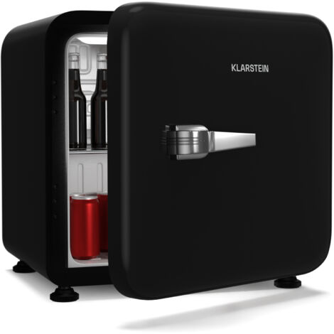 Klarstein Audrey Evo 43L Retro Mini Fridge - Quiet 40 dB Bedroom Fridge ...
