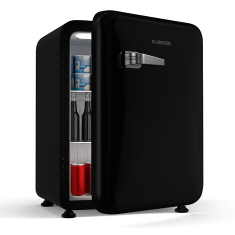 Klarstein Audrey Evo 68L Retro Mini Fridge - Quiet 40 dB, Adjustable ...