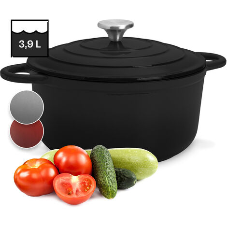 Toci Chaudron en Fonte Four Néerlandais Dutch Oven de 3.9L en Fonte ...