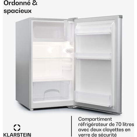 Klarstein Mini Frigo de Chambre de 70L Snacks Boissons Petit Frigo Top ...