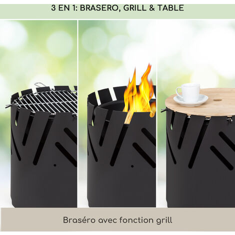 Blumfeldt Brasero Exterieur pour le Jardin et Terrasse, Brasero Grill ...