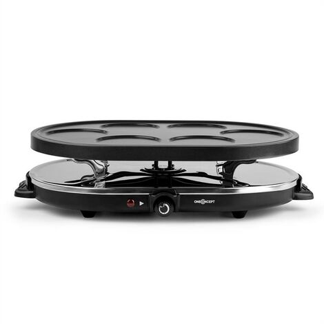 Woklette Grill Raclette Set Wok antiadhésif 1200 W 8 personnes