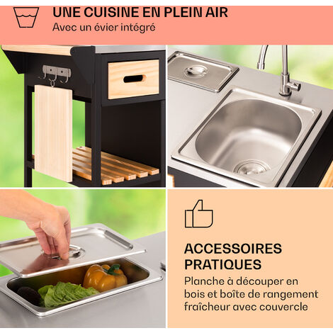 Klarstein Desserte à Roulettes, Chariot Rangement Cuisine sur Roulettes ...