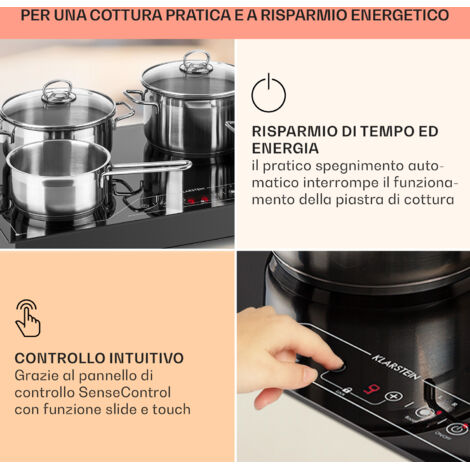 Klarstein Deejay Piano Cottura a Induzione con Spazio Libero 3500 W ...
