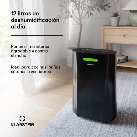 Klarstein Deshumidificador AeroDry Smart 12L 12L/día 18 m² sensor de ...
