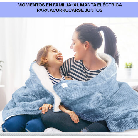 Klarstein Dr. Watson XXL Manta eléctrica 160 W 9 intensidades 200 x 180 ...