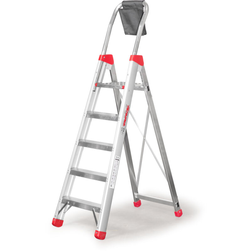 Scala in Alluminio a Forbice Lady Gradini Antiscivolo - Formato: 5 gradini