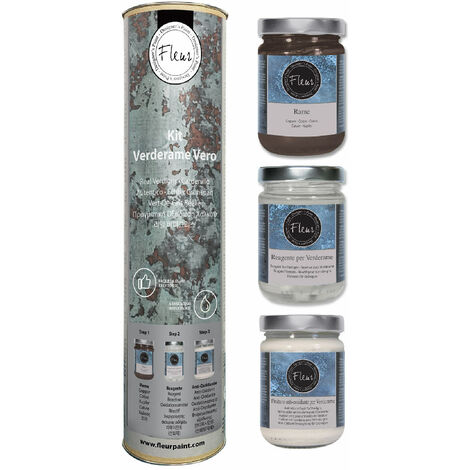 Vernice effetto Verderame in Kit Fleur Metallo Anticato