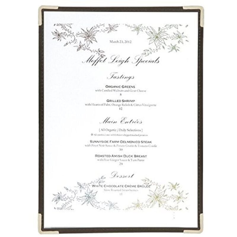 SECURIT - Set da 3 Porta Menu Linea Crystal - Per Caffè, Ristoranti ...