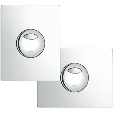 Grohe 38862000 Skate Piastra di Azionamento WC, Doppio Scarico, Cromo