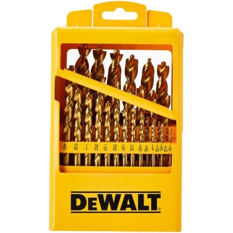 Dewalt DW1369 - Set di punte per trapano in titanio con punta pilota ...