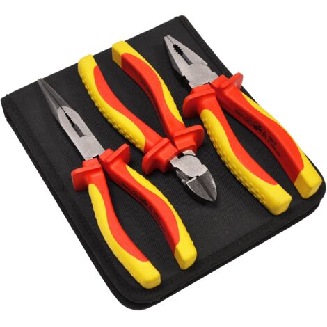 Faithfull Tools, Faiplvdeset VDE, set di pinze con sacchetto ...