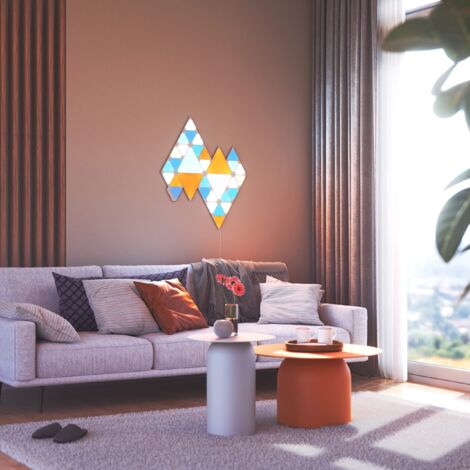 Nanoleaf Shapes Mini Triangle Starter Kit Bundle, 32 Triangoli Luminosi ...