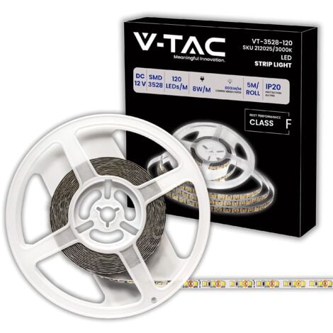V-TAC Striscia Led da Interno 8W SMD 3528-5 Metri - Striscia LED ...
