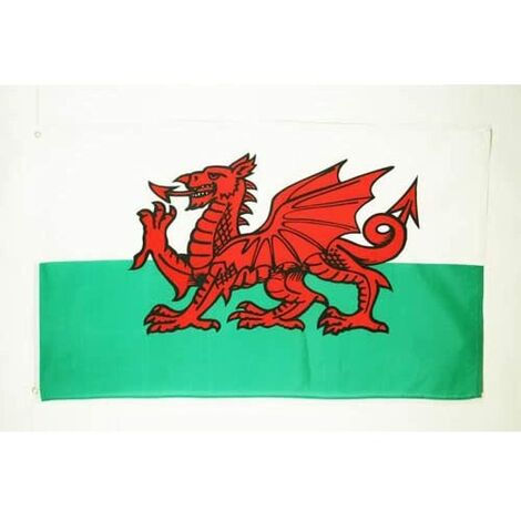BANDIERA GALLES 150x90cm - GRAN BANDIERA GALLESE 90 x 150 cm Poliestere ...