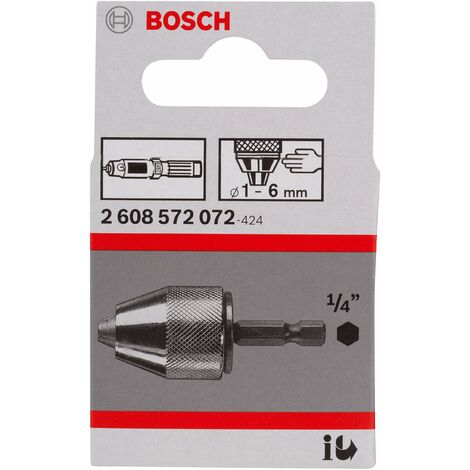 Bosch Accessories 2608572072 Mandrino con Codolo Esagonale 1/4"