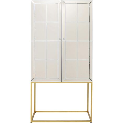 Kare Luxury Champagne Armadio Bar, Beige (Argento), 181 x 89 x 47 cm
