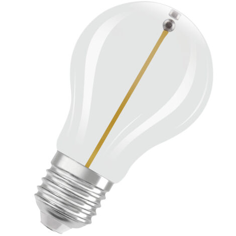 OSRAM Lampada LED Vintage 1906 Classic A FIL, E27, goccia, trasparente, 1.8W, 100lm, 2700K, luce ...