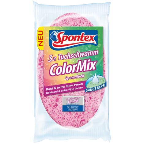 Spontex Panno Spugna Color Mix, colorato e saugs Tark, confezione da (1 ...