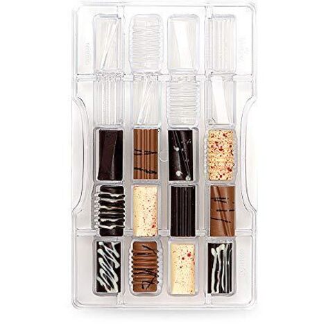 Decora 0050141 Stampo Professionale Cioccolatino Cilindri Fantasia 20 ...