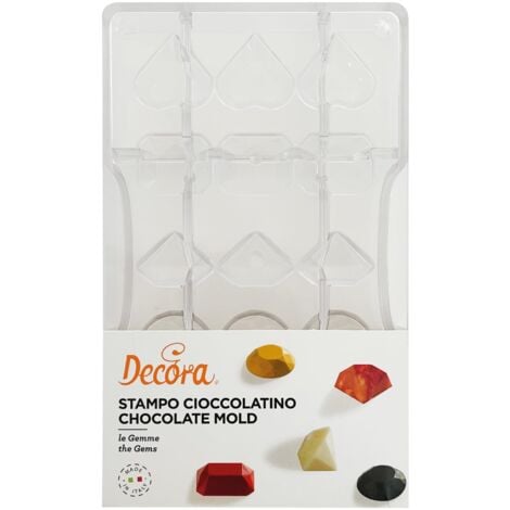Decora 0050154 Stampo Professionale Cioccolatino Gemme, 15 Cavità, da ...