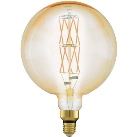 Eglo LED E27 dimmerabile, lampadina vintage ambra di grandi dimensioni ...