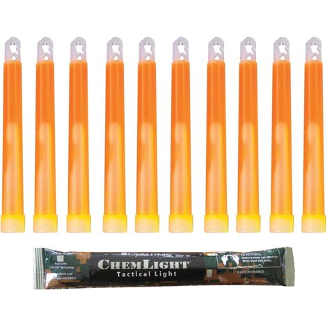 Cyalume Orange Military Grade 6'' Chemlight lightstick 15cm, ultra alta ...