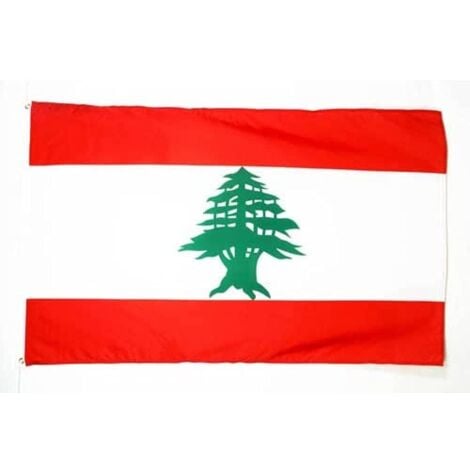 BANDIERA LIBANO 150x90cm - GRAN BANDIERA LIBANESE 90 x 150 cm ...