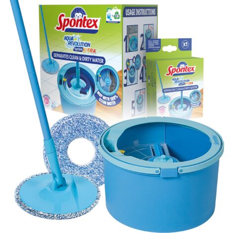 Spontex Aqua Revolution System, Set Mop e Secchio, Separa l'Acqua ...