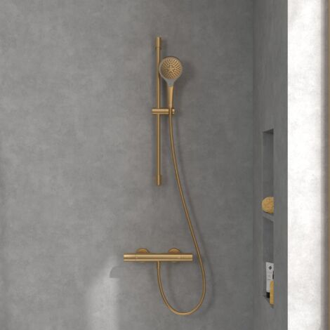Villeroy & Boch Verve Showers set doccia, set doccia con supporto doccetta regolabile e doccetta ...