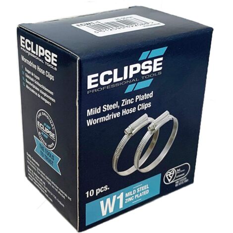 Eclipse Professional Tools ECW1-1 W1, confezione da 10 fascette stringitubo a vite senza fine in ...