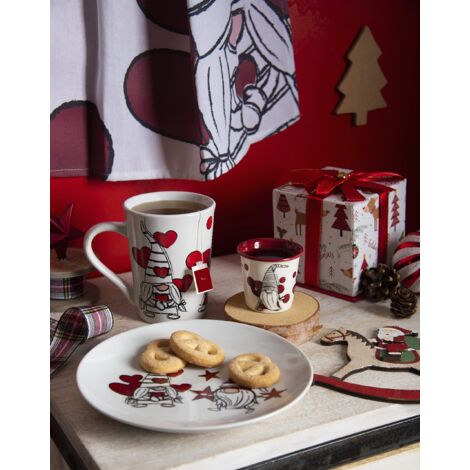 Excelsa, Set 4 Mug Gnome Sweet Home, Cl.38, Stoneware