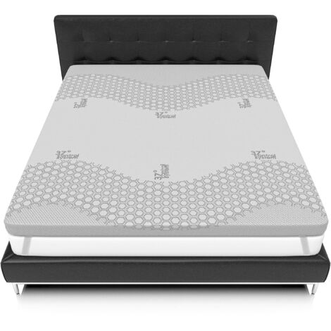 Mundialflex Mflx-M Topper per Materasso in Schiuma di Memoria, Memory ...