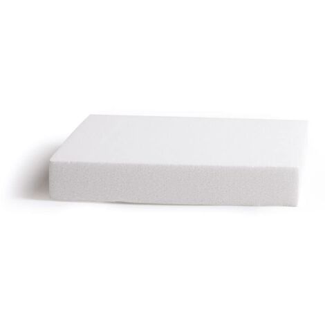 Decora 0173951 Quadrato, Polistirolo, Bianco, 50 X 50 X H 5 CM