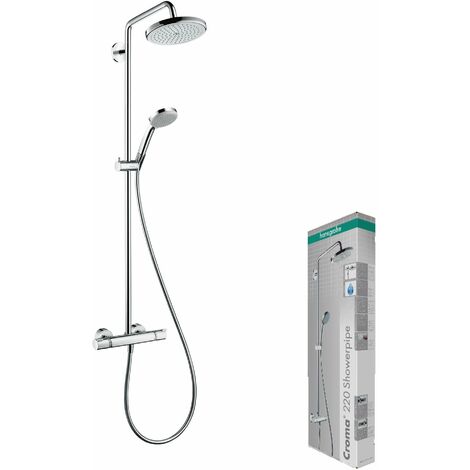 Hansgrohe 27185000 Croma 220 Air 1Jet Showerpipe