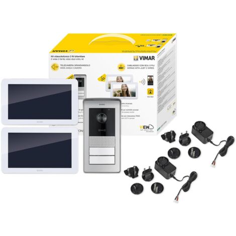 VIMAR K42946 Kit videocitofono WIFI multifamiliare, videocitofoni touch ...