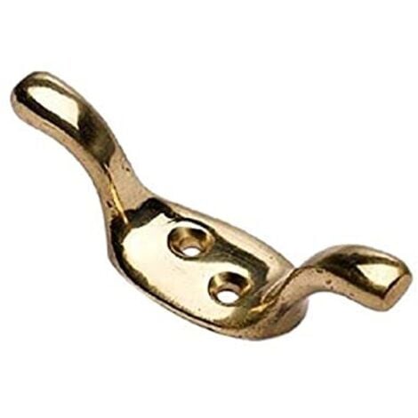 Bulk Hardware BH03421 Galloccia, Finitura Ottone Lucido, 100 mm, Bianco