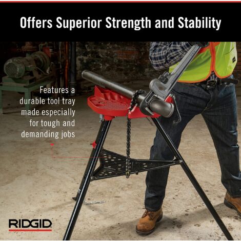 RIDGID 36273 Cavalletto con morsa a catena portatile TRISTAND modello ...