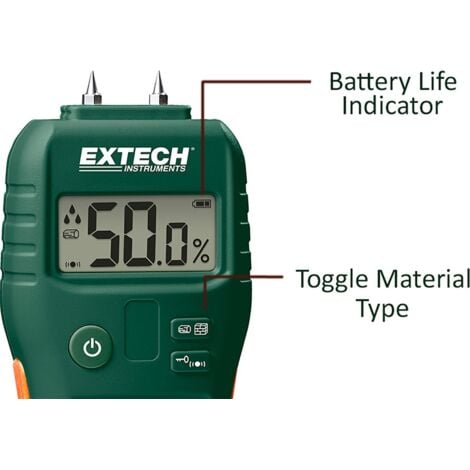 Extech MO55 Misuratore di Umidità Con/Senza Puntali Combinato